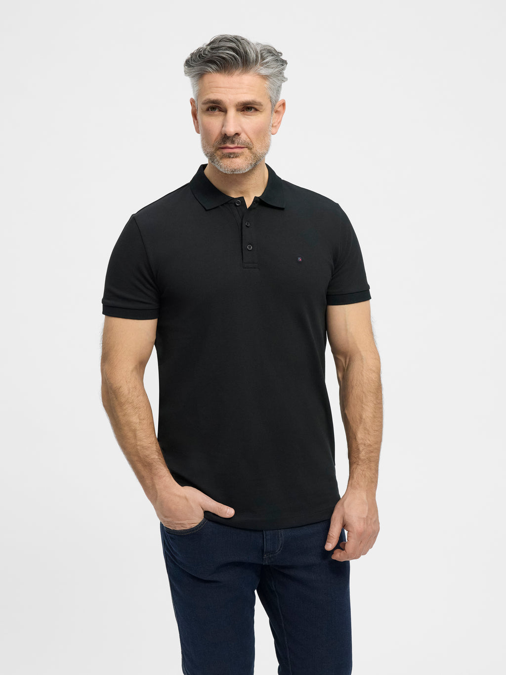 Carl | Men's Polo Shirt black - 3-5 day delivery* - REDGREEN