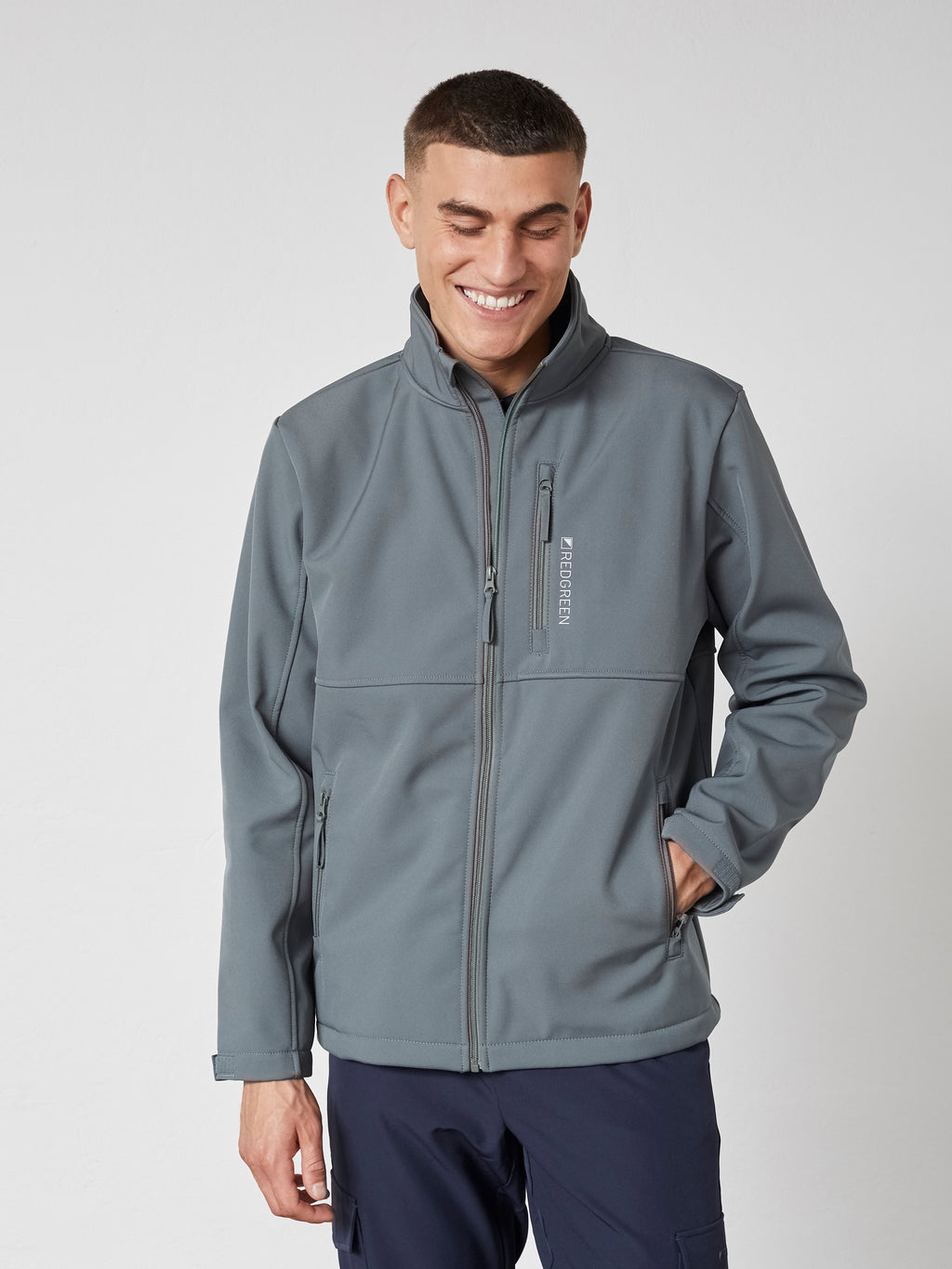 SHORE SOFTSHELL JACKET - Olive Green – REDGREEN
